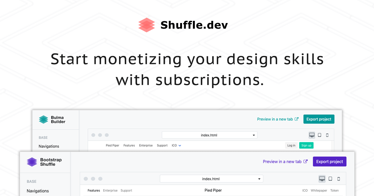 Bootstrap Shuffle - Builder for busy Bootstrap developers